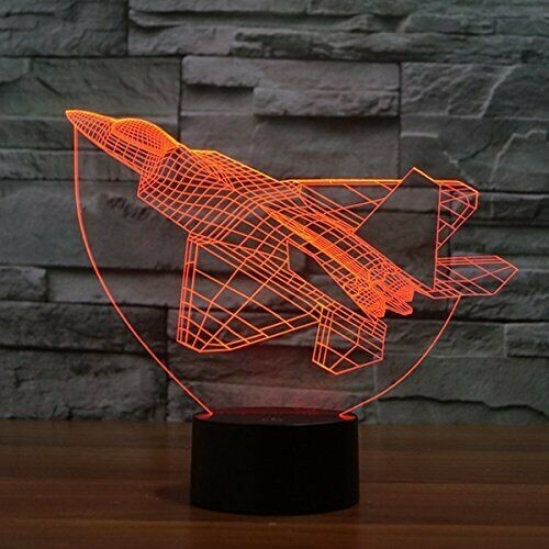 3D LED Night Light Table Desk Lamp 7 Color Optical Illusion Lights | eBay