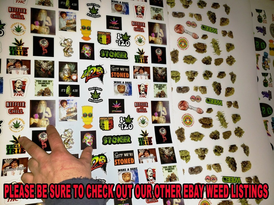 28 individual weed bud theme 420 Weed leaf marijuana Kush pipe Sticker ...