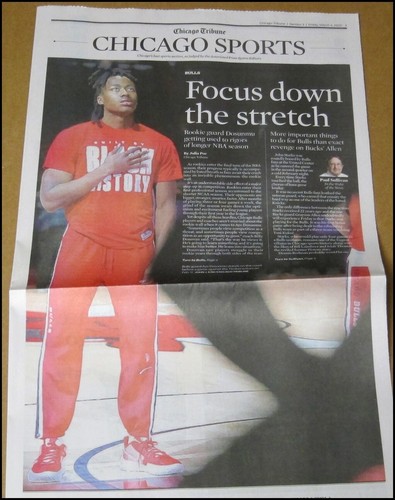 3/4/2022 Chicago Tribune Sports Ayo Dosunmu Bulls RC Rookie Duncan ...