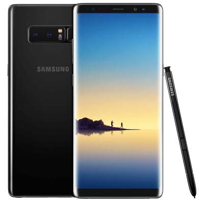 Samsung Galaxy Note 8 - 64GB - GSM Factory Unlocked - Midnight Black SM ...
