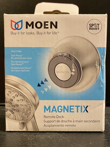 MOEN Magnetix Remote Shower Head Dock Brushed Nickel 196117SRN NEW | eBay