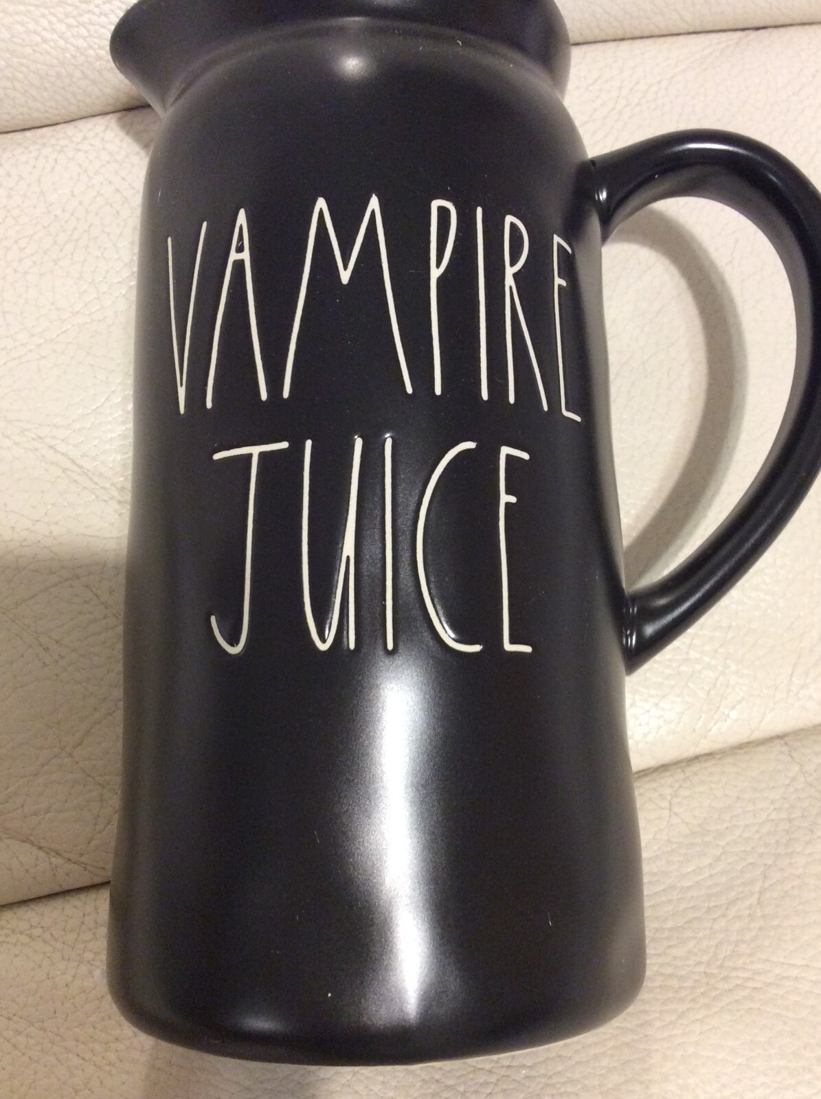 Rae Dunn Vampire Juice Magenta Halloween Pitcher Black & Red NIB | eBay