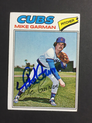 Mike Garman Cubs Signed 1977 Topps Baseball Card #302 Auto Autograph | eBay
