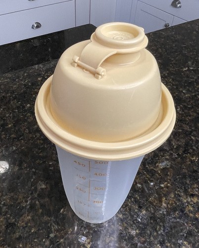 Tupperware 844-3 Quick Shake Gravy Drink Mixer Blender Shaker Almond 3 ...