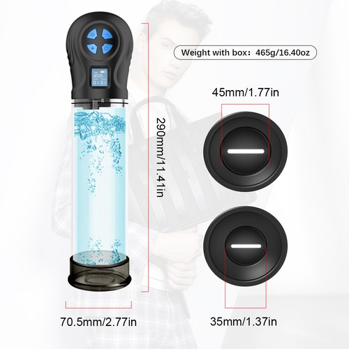 Vacuum Penis Pump for Male ED Enhancement Erectile Enlargement Penis ...