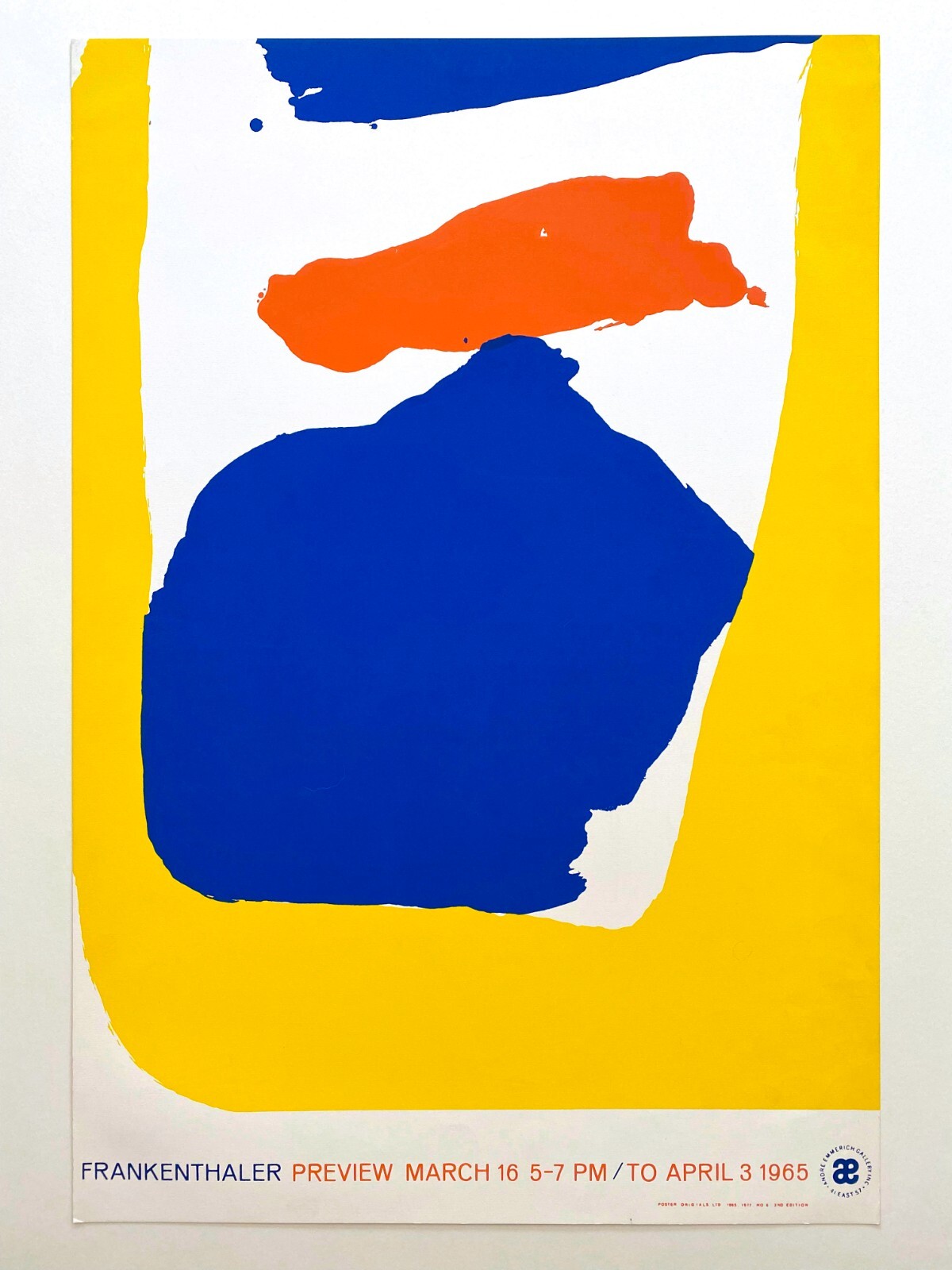 HELEN FRANKENTHALER RARE 1977 MCM SILKSCREEN PRINT ABSTRACT ...