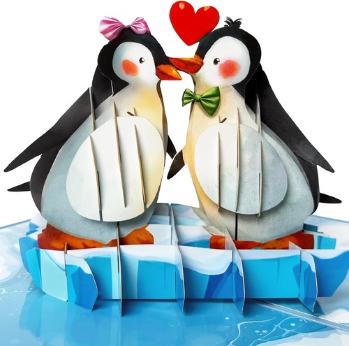3D Pop Up Card Couple Gifts 3D Second Nature Pop-Up Valentines Day ...