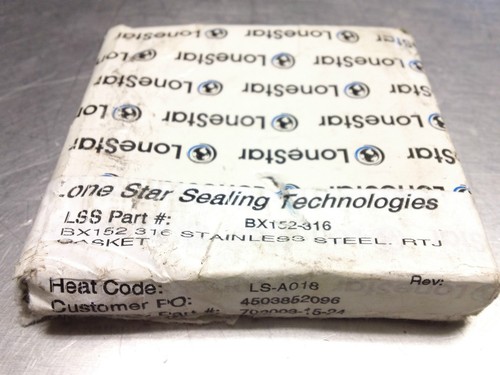2 LONESTAR BX 152 316 STAINLESS RING GASKETS | eBay
