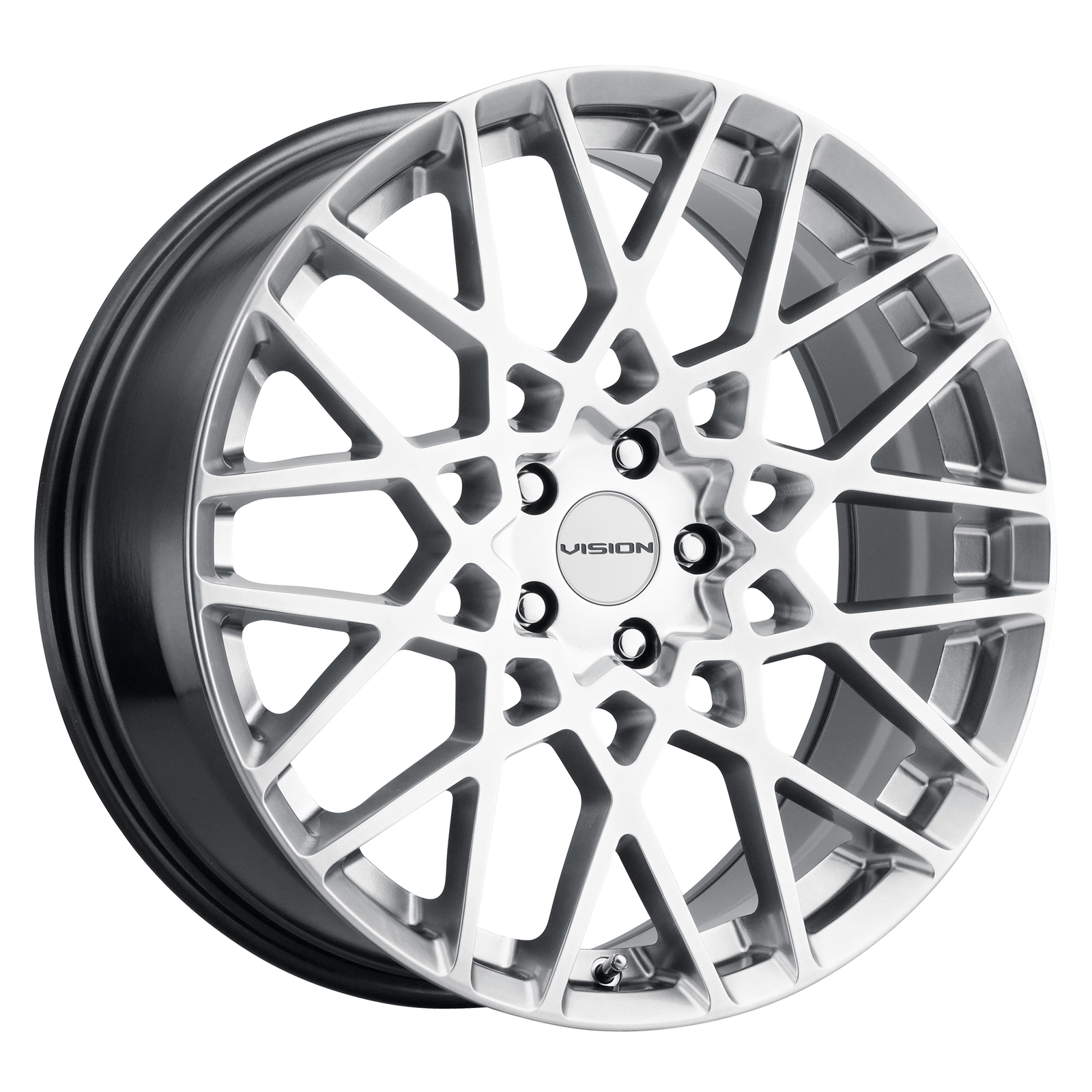 1 New Vision Recoil 18x8 5-120 38 Hyper Silver Wheel 886821216444 | eBay