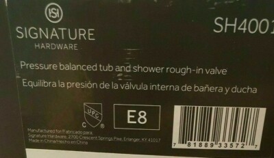 Mirabelle MIR4001 Pressure Balance Tub Shower Rough in Valve Signature ...