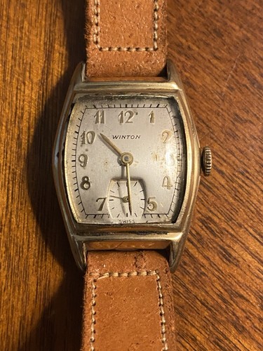 Vintage Art Deco Winton Tank Watch Manual Wind - Runs | eBay