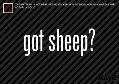 (2) Got Sheep Sticker Decal livestock ruminant animal | eBay Australia