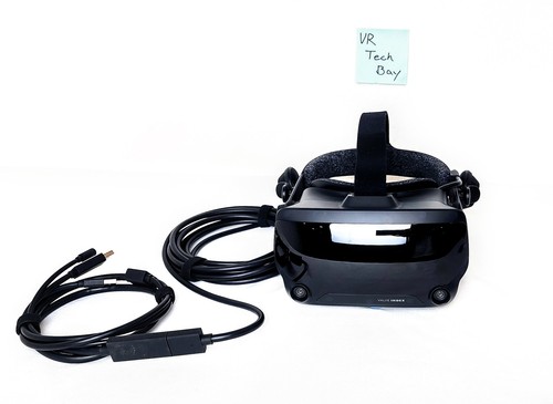 Valve Index VR Headset w/ Headset Cable & 3-Way PC Connection Cable | eBay