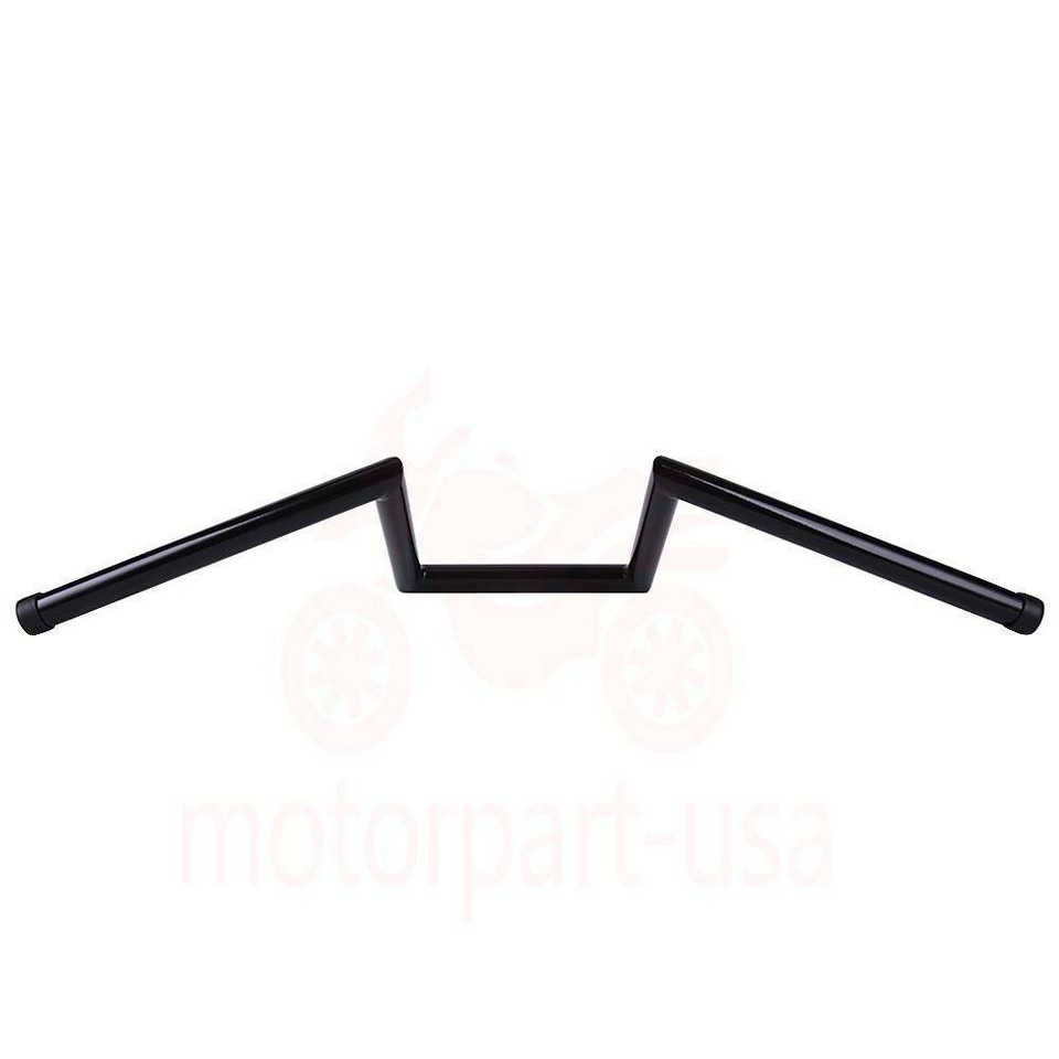 Motorcycle 8" Rise Drag Z-Bars 1" Handlebars For Harley Sportster Dyna ...