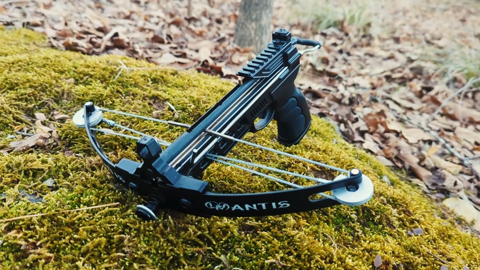 60lbs Mantis Multifunctional Pistol Crossbow uses pellets, bolts a ...