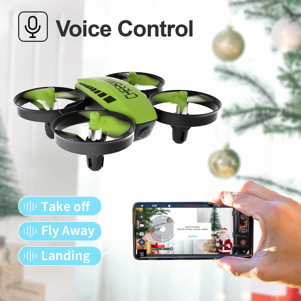 Cheerwing CW10 RC Drone 2.4Ghz WiFi FPV & APP Voice Control Drone For ...