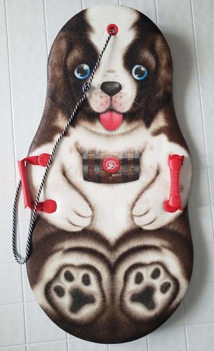 Sno-Storm Saint Bernard Dog Kids Sled Hard Foam ‎36.2 x 19 x 4.4 inches ...