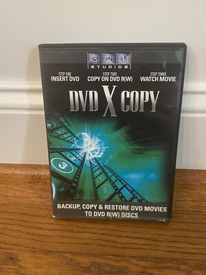 321 Studios DVD X Copy Movie Backup Retoration Copy Restore Software w ...