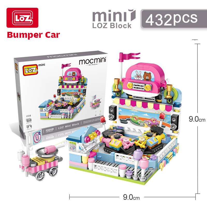 LOZ Mini Blocks Sets Food Street View Building Blocks Micro Bricks with ...