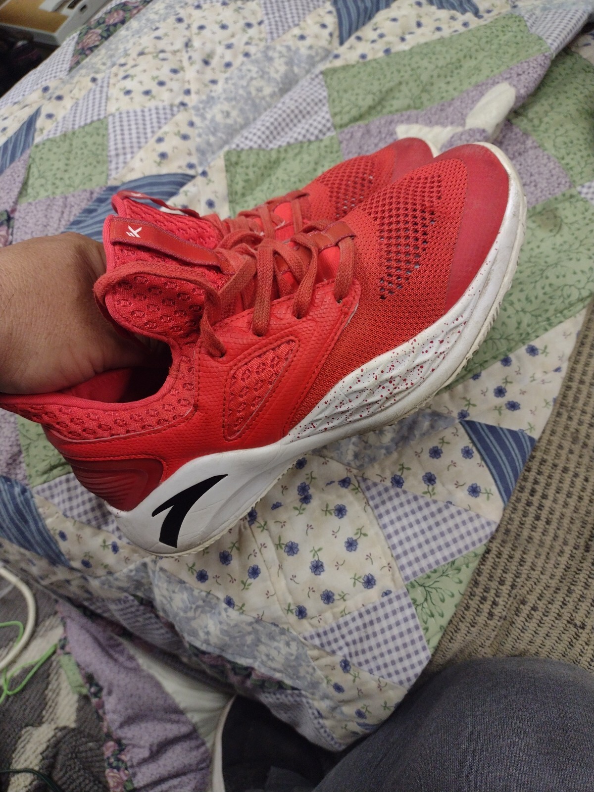 Anta Klay Thompson KT1 Red/ White Basketball Shoes 8… - Gem