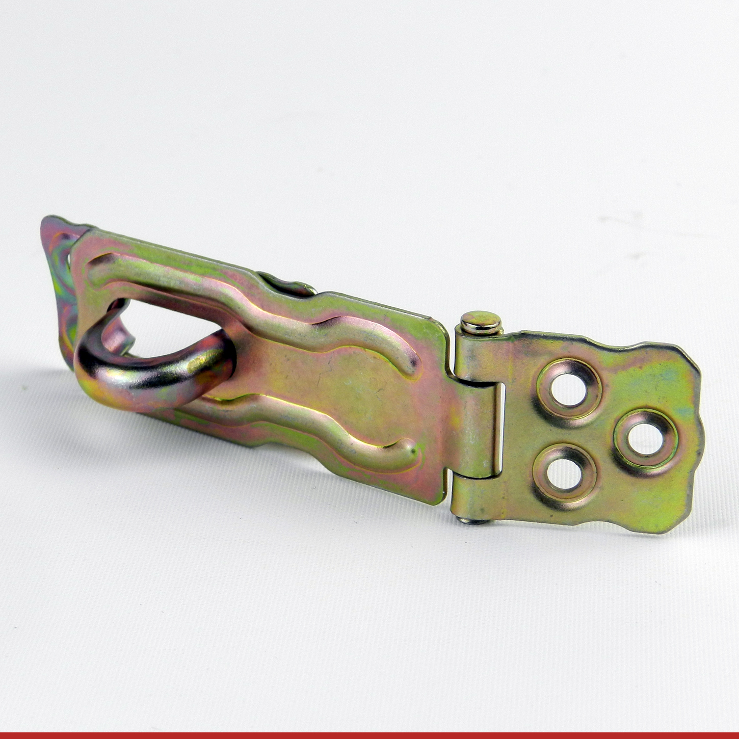 HINGED HASP AND STAPLES PADLOCK PAD LOCK SECURITY GATE BACK PLATE SHED ...