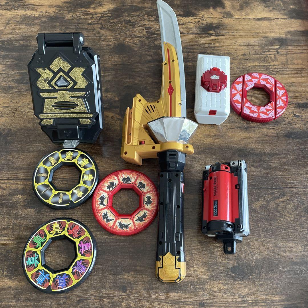 Power Rangers Samurai Shinkenger Shinkenmaru Spin Sword Disks Set ...