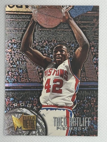 1995-96 Metal #146 THEO RATLIFF Detroit Pistons !!! | eBay