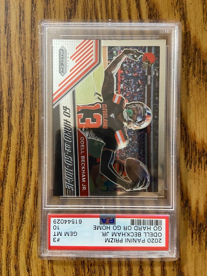 PSA 10 2020 Panini Prizm Odelll Beckham Jr Go Hard or Go Home #3 Gem ...