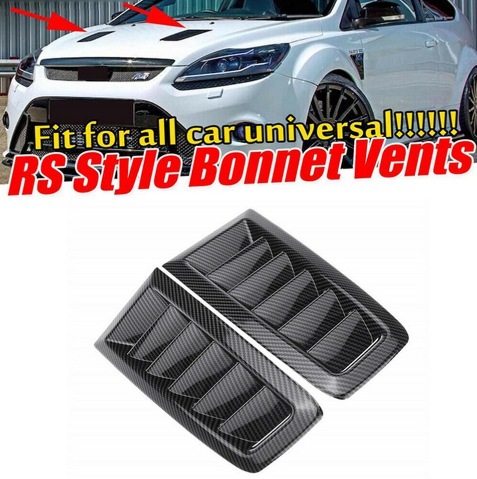 Front Car Hood Bonnet Vent Air Flow Intake Louver Scoop Cover Engine ...