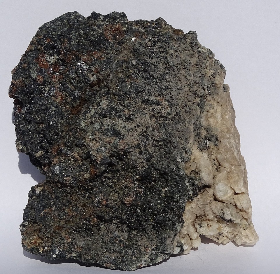 PARGASITE? w MICROCLINE, ZIRCON, ALMANDINE--Crawfish Lk, Washington--ex ...