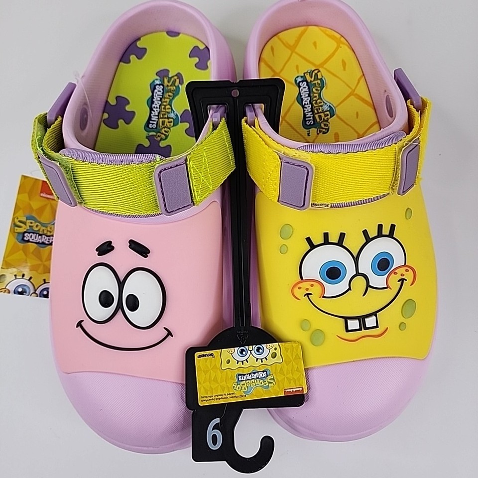 SpongeBob SquarePants & Patrick Star Clogs Sandals Shoes Ground Up ...