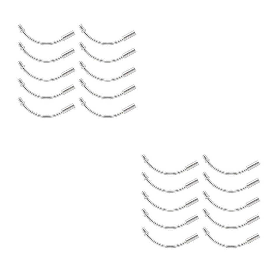 20pcs Bike Noodle Bend Universal Bike Cable Guide Tubes (Silver) | eBay UK