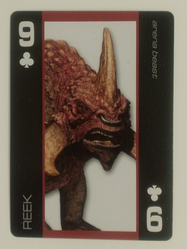 2011 Star Wars Villains Playing Card Reek 9 Clubs | eBay