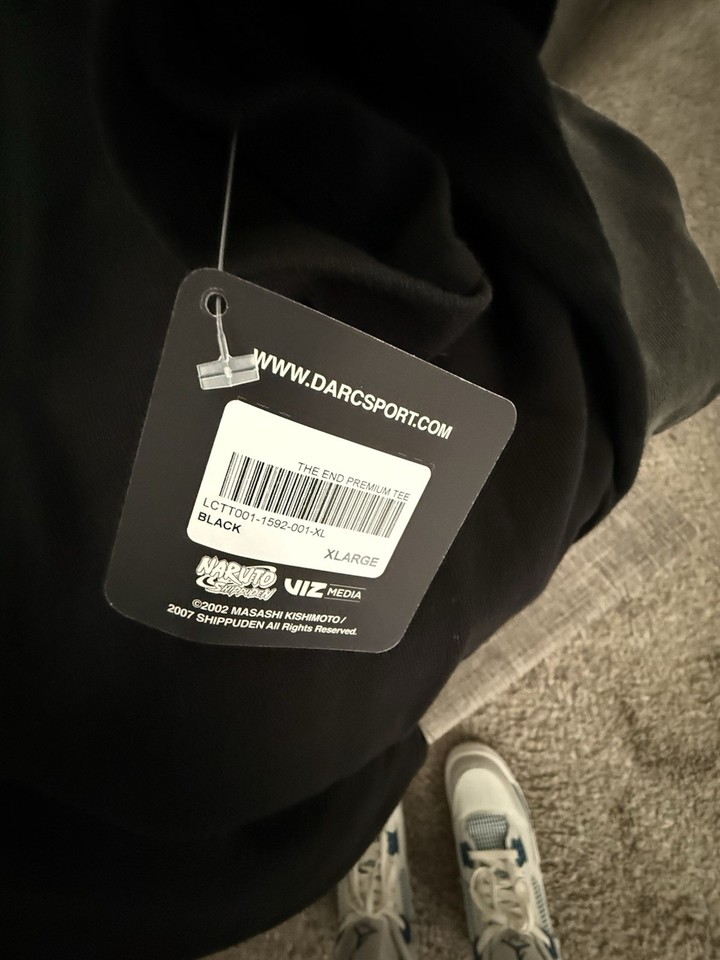 Darc Sport The End Naruto Itachi "Premium" Oversized Tee in Black Size ...