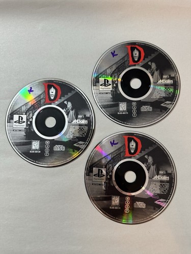D (Sony PlayStation 1, 1996) 3 Disc Game 21481210481| eBay
