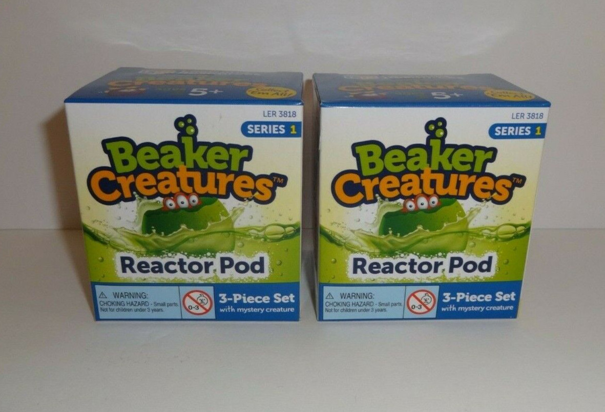 LOT 2 X LEARNING RESOURCES BEAKER CREATURES REACTOR POD 3 PIECE SET ...