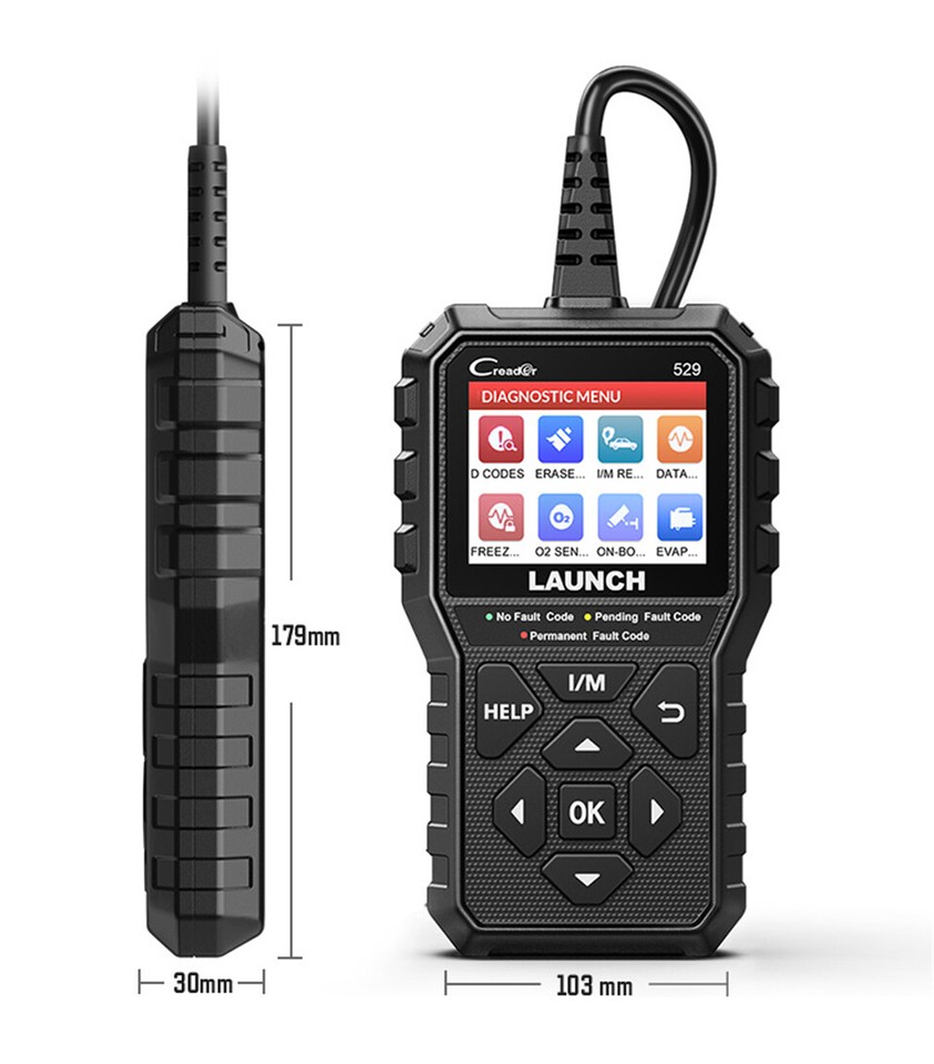 2026 LAUNCH X431 CR529 OBD2 Engine Check Car Code Reader Scanner ...