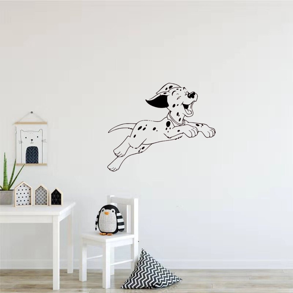 Dalmatian Wall Dog Art Cartoon Decal Vinyl Sticker Decor Decorations ...