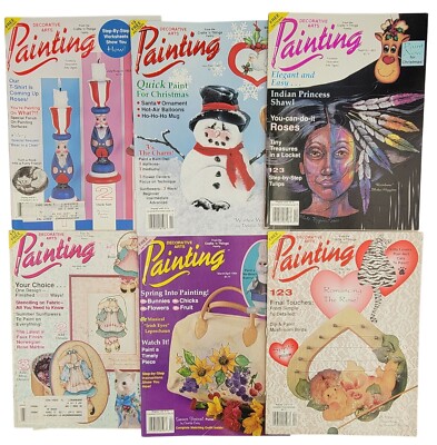 Decorative Arts Painting Magazines Set Of 6 Seasonal & Themed Projects ...