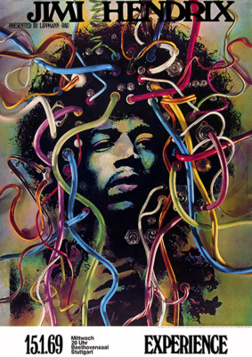 Jimi Hendrix Experience - Stuttgart Germany - 1969 - Poster | eBay