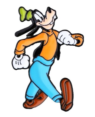 Goofy Cartoon Character Strutting 1.25 Inches Tall Enamel Metal Pin | eBay