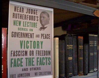 1939 Judge Rutherford Face the Facts Victory POSTER Watchtower Jehovah ...
