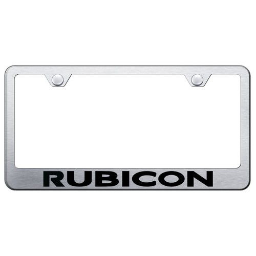 Jeep Rubicon Laser Etched Logo Stainless Steel License Plate Frame | eBay