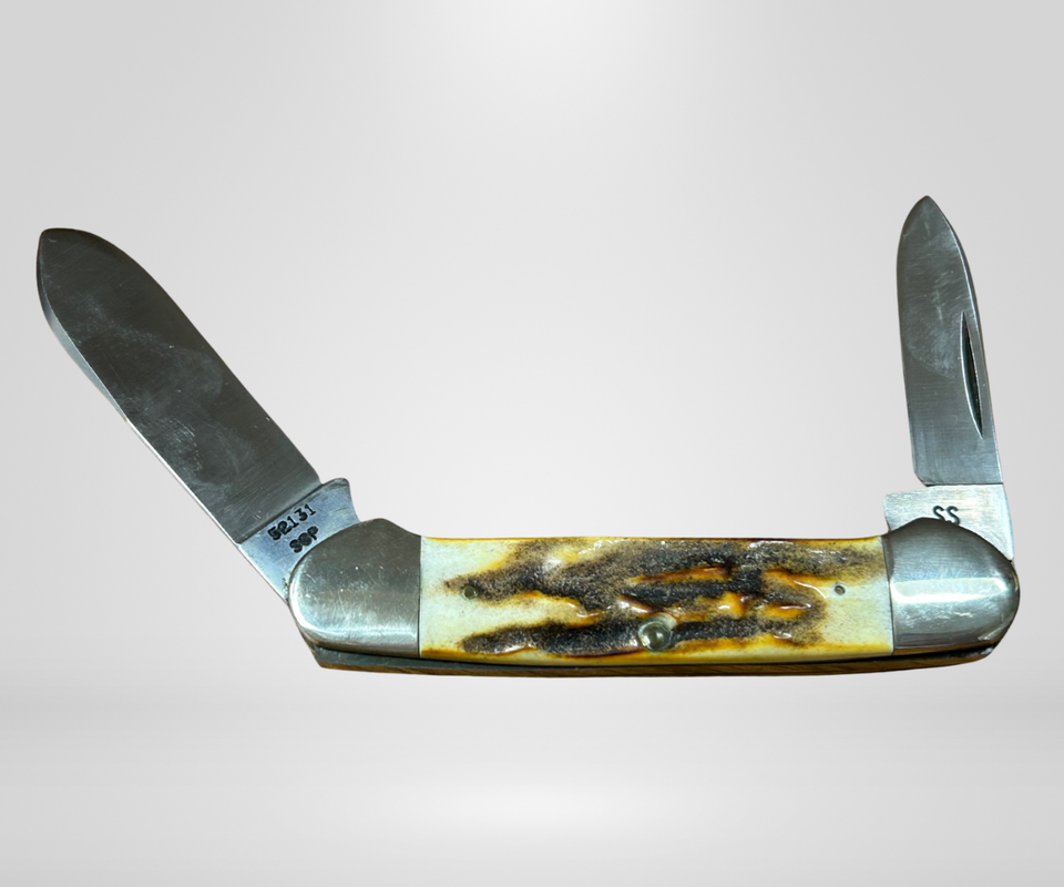 1977 Case XX Stainless USA 3-Dot 52131 SSP Canoe Pocketknife – Blue ...