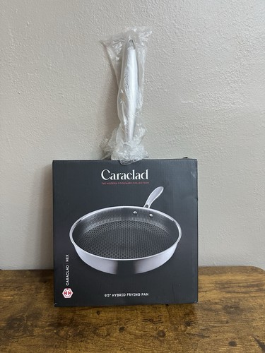 Caraclad Hex 9.5" Hybrid Frying Pan Stainless Aluminum Core Non-Stick ...