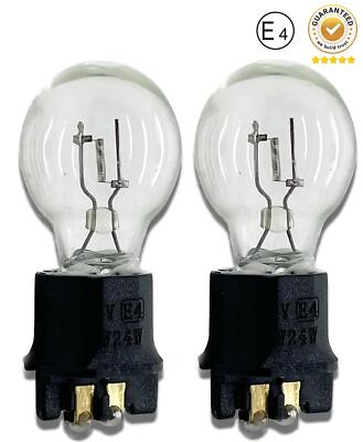 2X 12V 24w PW24W clear white bulbs DRL 89092 WP3.3x14.5 for BMW 3 ...