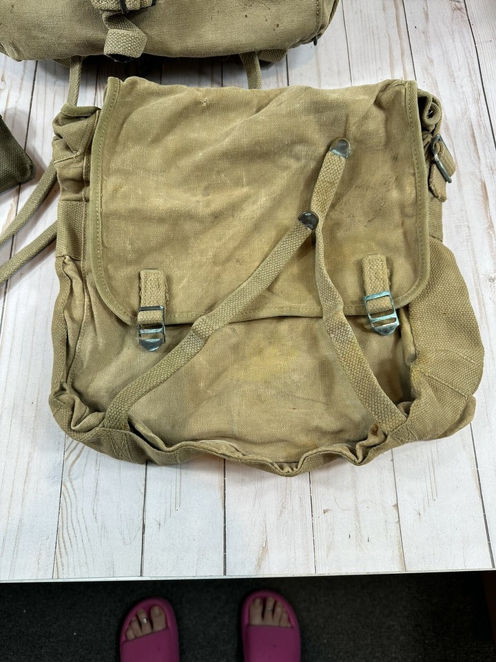 WWII USMC DQP M41 M1941 Field Pack WW2 Original Khaki Haversack ...
