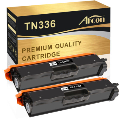 2 x Black TN336 Toner For Brother TN-336 MFC-L8600CDW MFC-L8600CDW HL ...