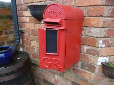 Original George VI Cast Iron Wall-Mounted Post Box | Vintage Royal Mail ...