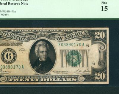 $20 1928 (( ATLANTA )) Federal Reserve Note ** PAPER CURRENCY (PCGS ...